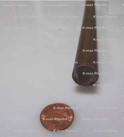 Delrin AF Acetal Plastic Rods, 1/4 to 6.0 Inch Diameters